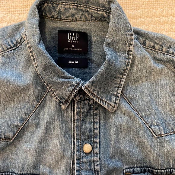 Jackets & Coats | Rare Snap Button Denim Top | Poshmark